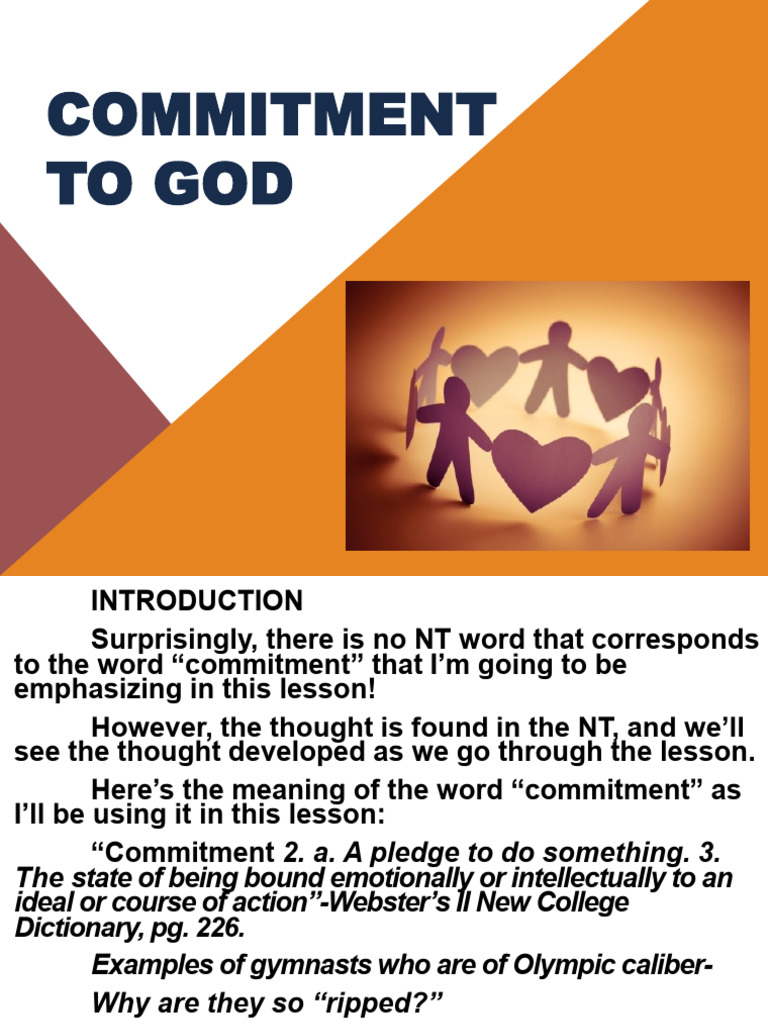Commitment to God: Biblical Insights | PDF | Jesus | Joshua
