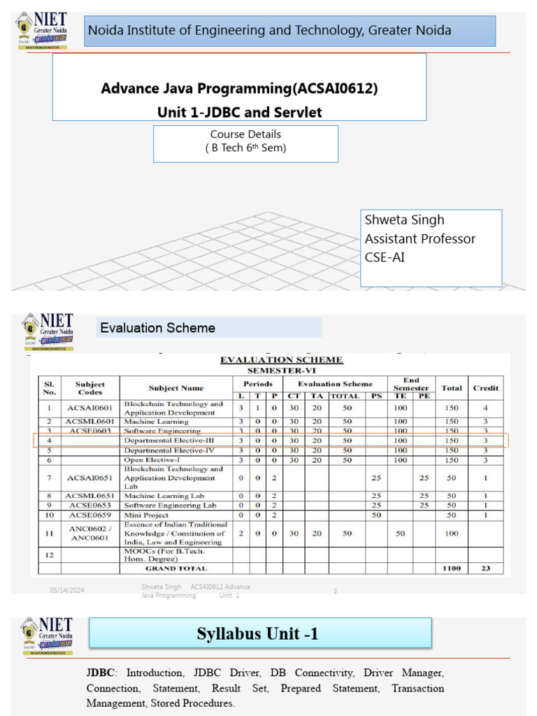Unit 1 (2024) | PDF | Databases | Java (Programming Language)