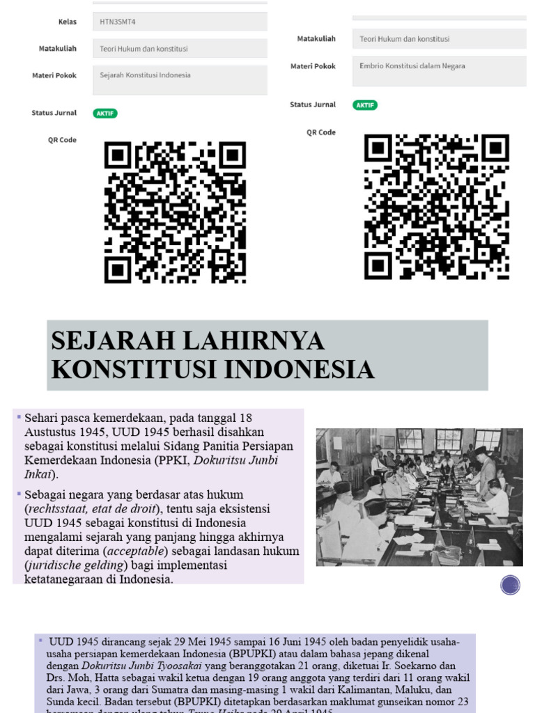 Materi 4 Sejarah Konstitusi Indonesia | PDF | Sejarah
