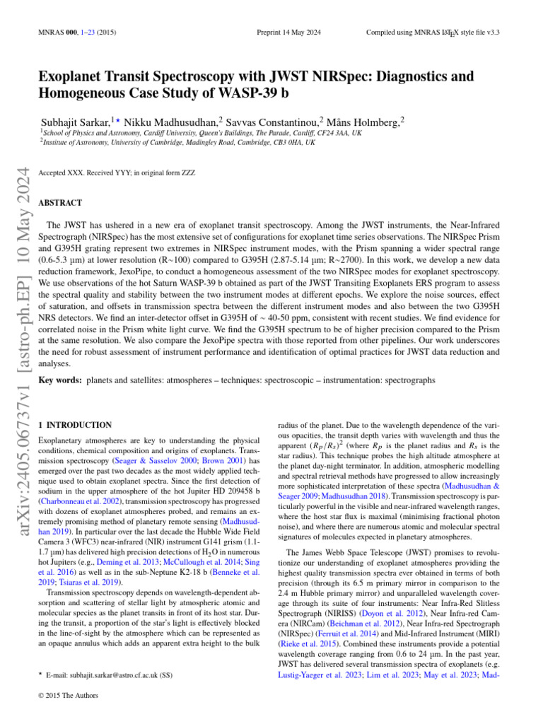 Exoplanet Transit Spectroscopy With JWST Nirspec: Diagnostics and Homogeneous Case Study of Wasp ...