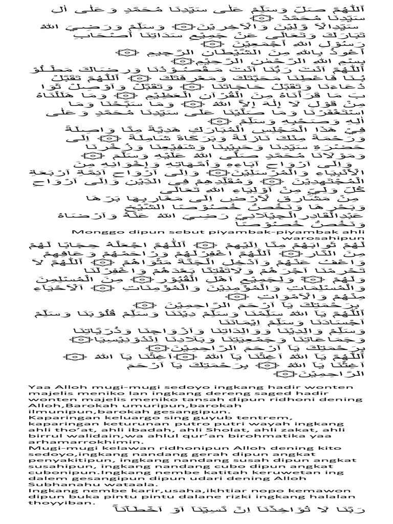 Revisi Doa Abah Dan Insya Allah Sudah Fix | PDF