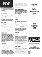 Troxler Gauges | PDF | Density | Soil