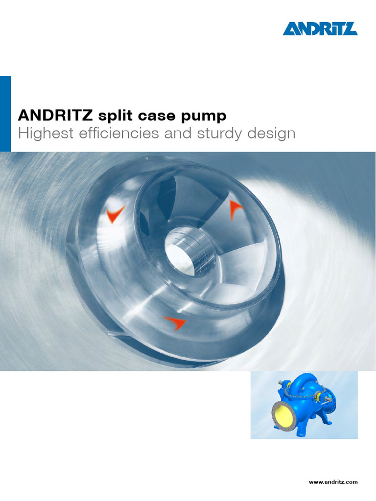 Andritz Double Suction Split Case Pump | PDF | Pump | Mechanical ...