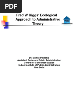 Fred W. Riggs' Ecological Approach | PDF | Leadership | Ecology