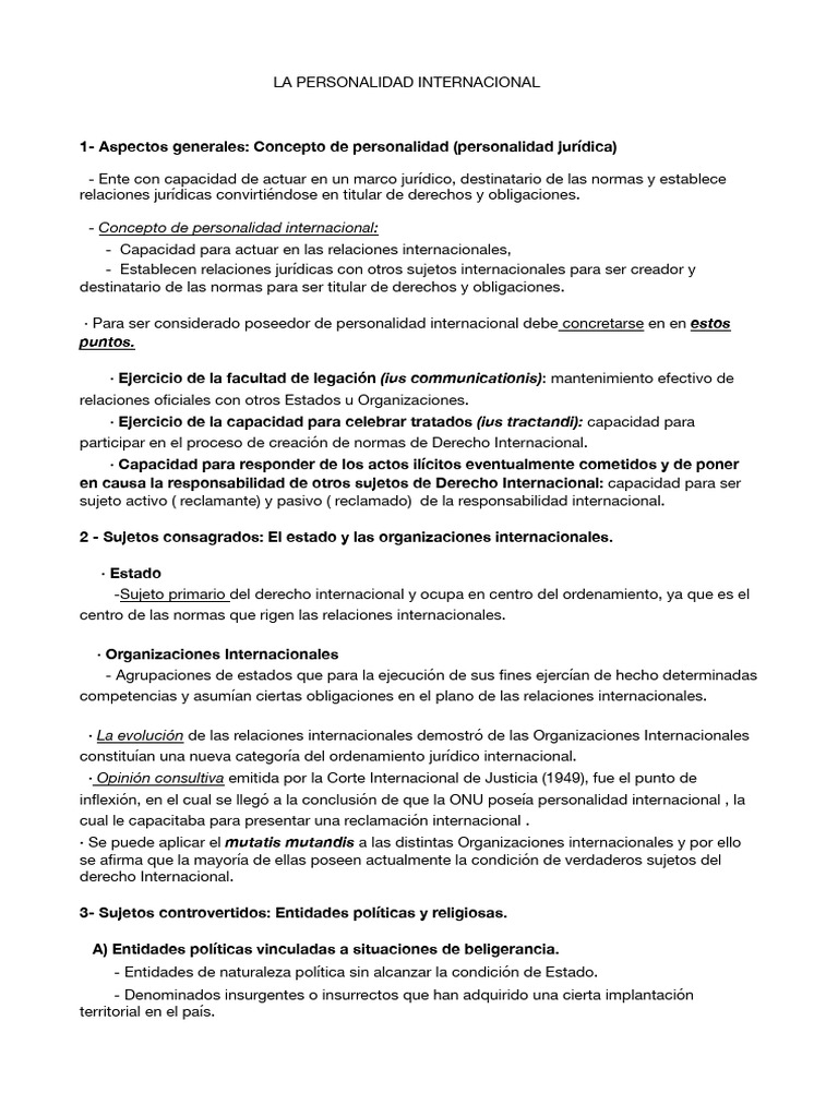 DIP Tema 4 | Descargar gratis PDF | Autodeterminación | Ley internacional