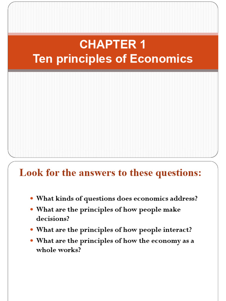 Chapter 1 10 Principles | Download Free PDF | Market (Economics ...