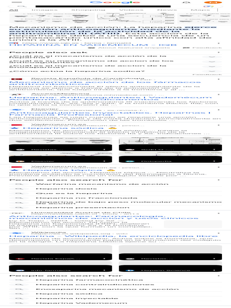 Heparina Mecanismo Accion - Google Search | PDF | Sangre | Farmacología