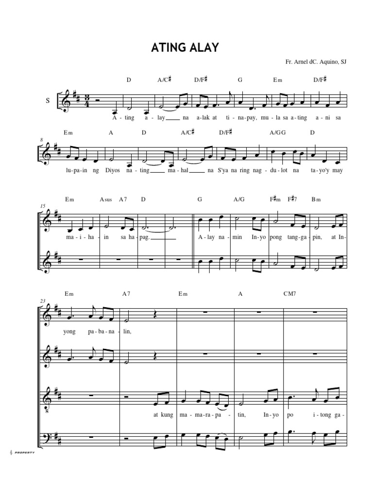 Ating Alay With Chords | PDF