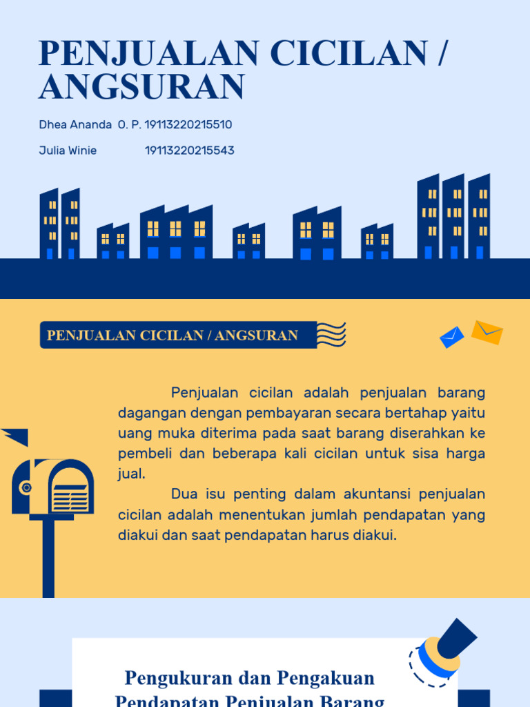 Akuntansi Penjualan Cicilan | PDF