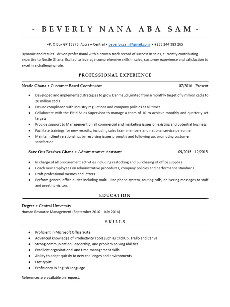 Sales & Customer Experience Expert Resume | PDF | Business