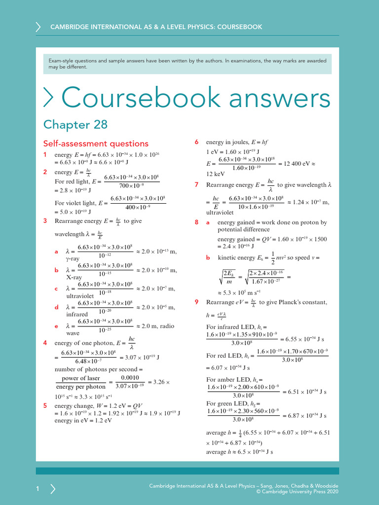 Quantum Physics | PDF | Electronvolt | Wavelength