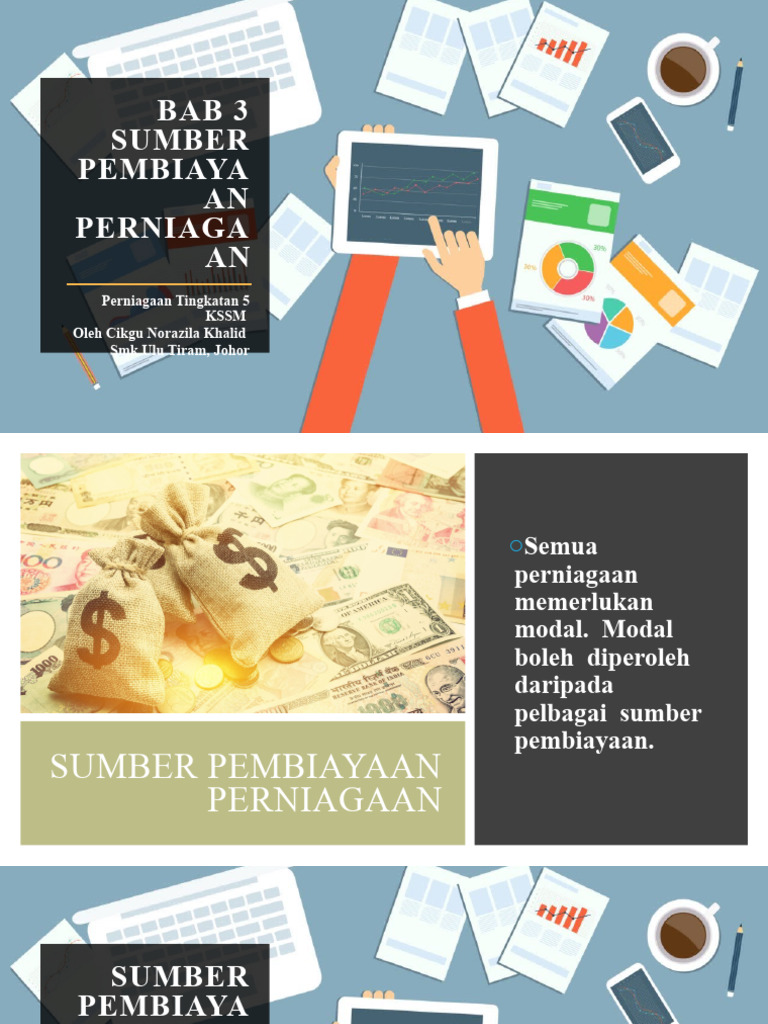 PERNIAGAAN T5 KSSM BAB 3 Sumber Pembiayaan Perniagaan | PDF