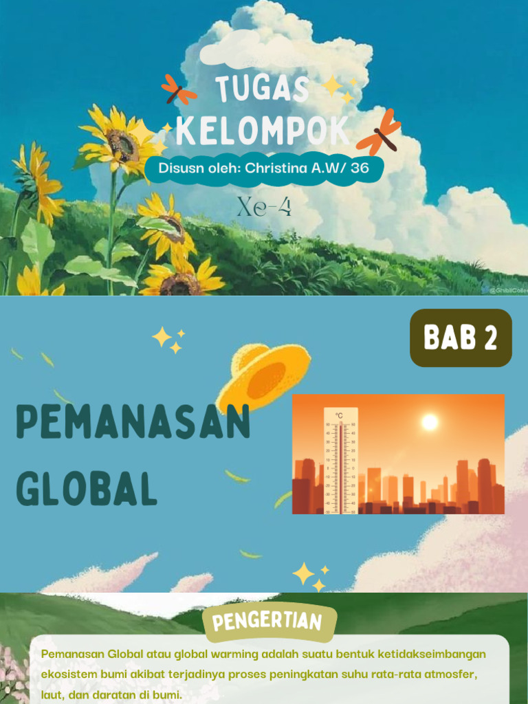 Kimia Bab2 Pemanasan Global Xe4 Kelompok Christina Ayu Wardhani 20240325 051127 0000 | PDF