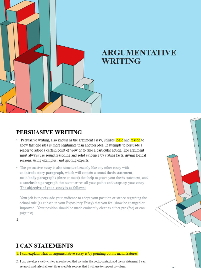 Gr. 9 Argumentative Writing | PDF | Essays | Argument