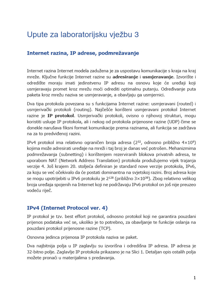 RM Lab Vjezba 3 Upute | PDF