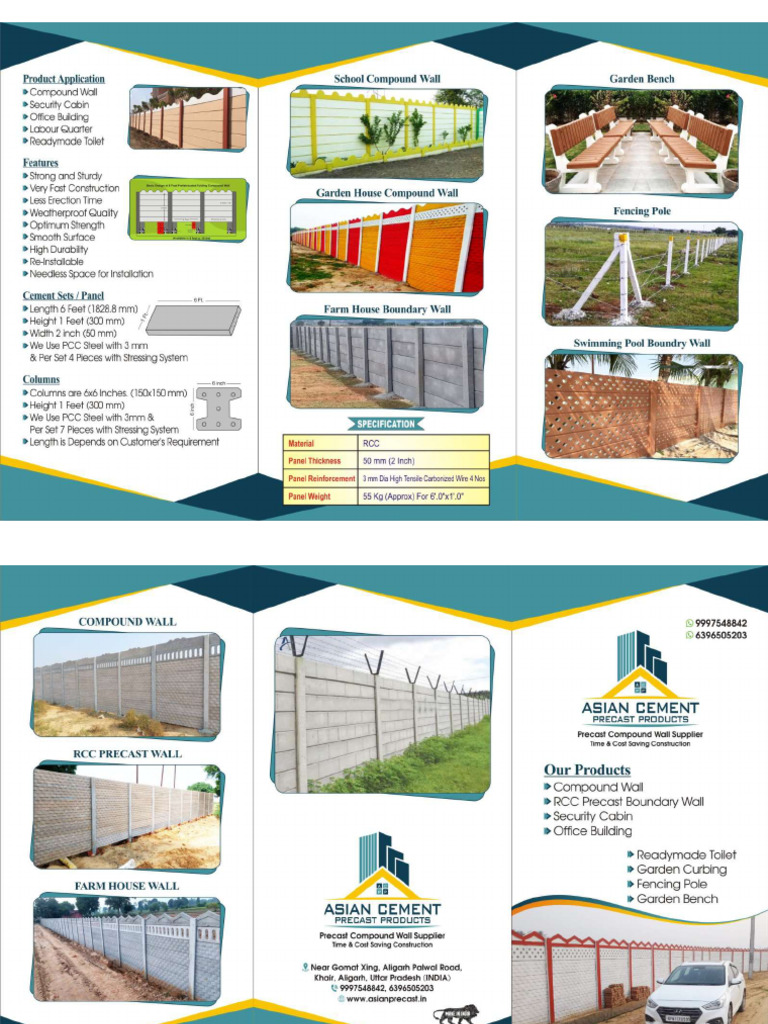 RCC Readymade Precast Boundary Wall | PDF