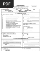 CS Form No. 6 Revised 2020 Application For Leave Fillable | PDF ...