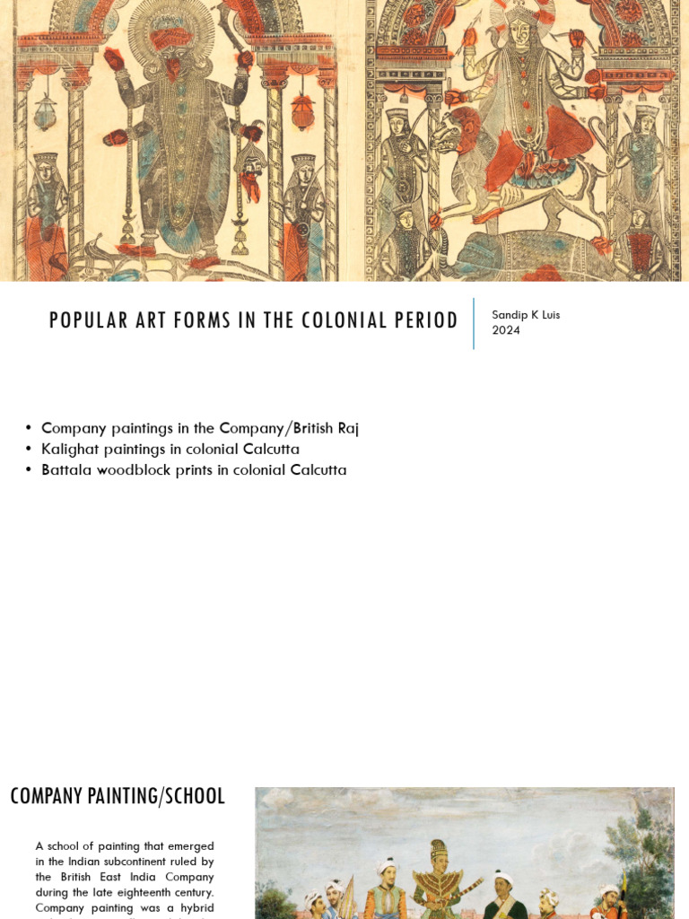 2. Popular Art Forms in the Colonial Period | PDF | Paintings