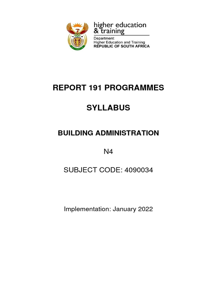 N4 Building Administration | PDF | Foundation (Engineering) | Learning