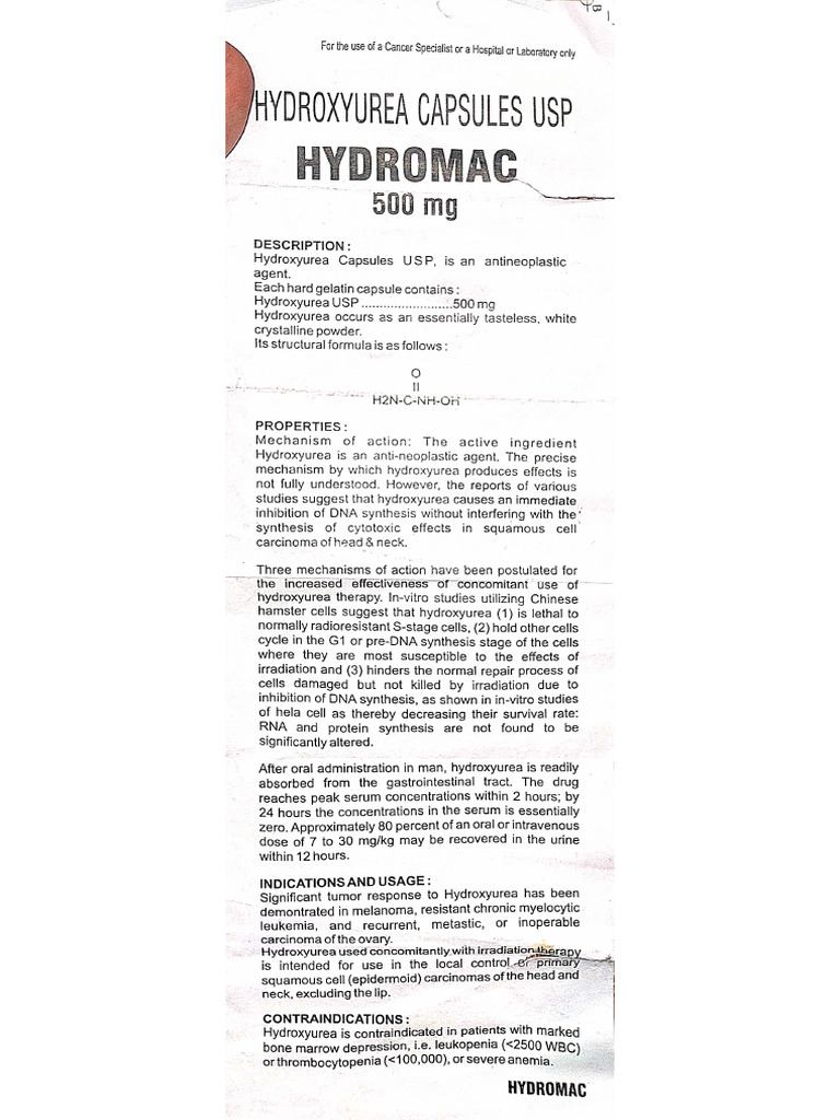 HYDROXYUREA | PDF