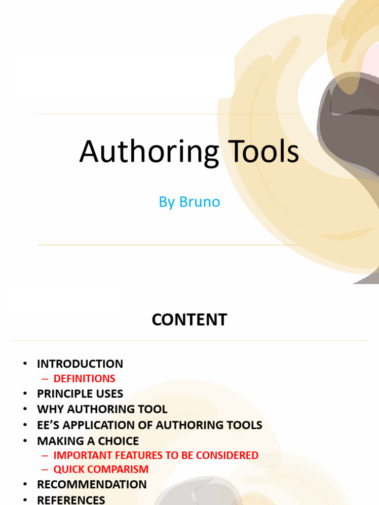 Authoring Tool | PDF | Computing | Software