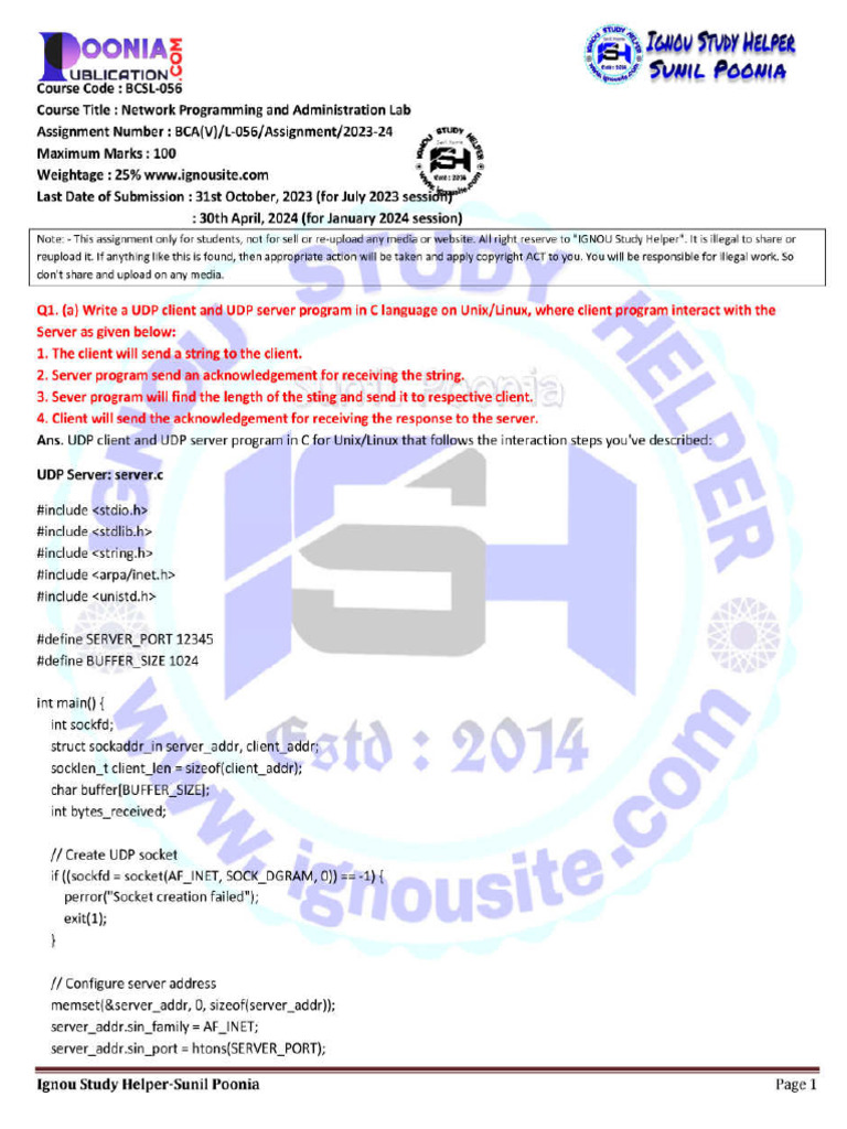 BCSL-056 (2023-24) Solved Assignment | PDF