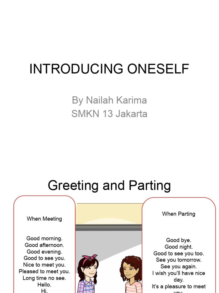Introducing Oneself | PDF