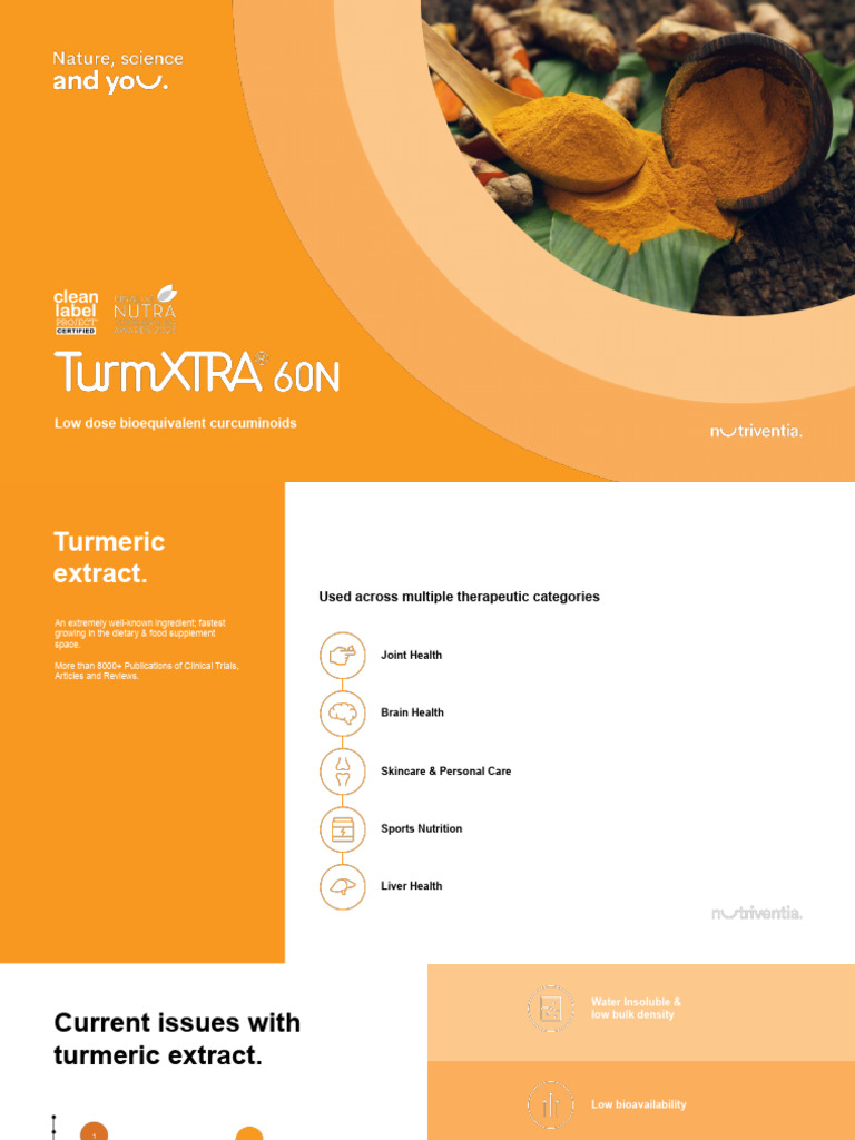 Nut TurmXTRA PPT 230723 | PDF | Pharmacokinetics | Bioavailability