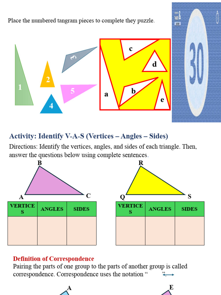 Illustration of Triangle Congruence | Download Free PDF | Triangle ...