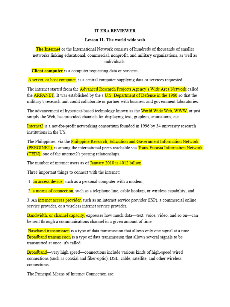 It Era Reviewer Final | PDF | Cyberbullying | Hyperlink