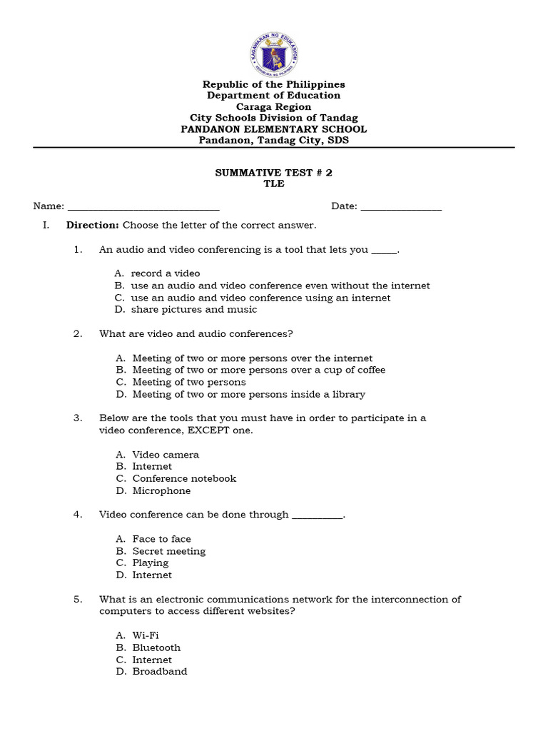 ST Tle 2 | PDF | Internet | Videotelephony
