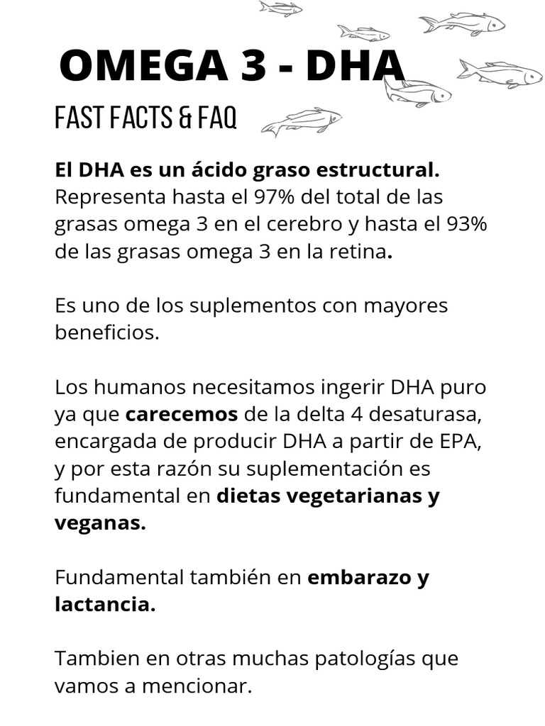 Importancia del DHA en la salud | PDF | Ácido Graso Omega 3 | gordo