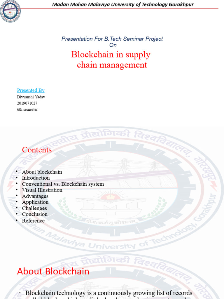 Blockchain In Supply Management Pdf Pdf Supply Chain Business