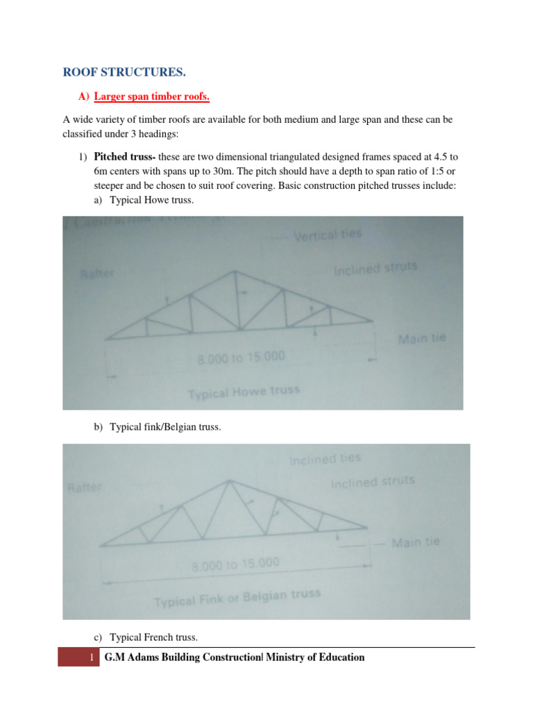 Roof Structures | PDF | Truss | Dome