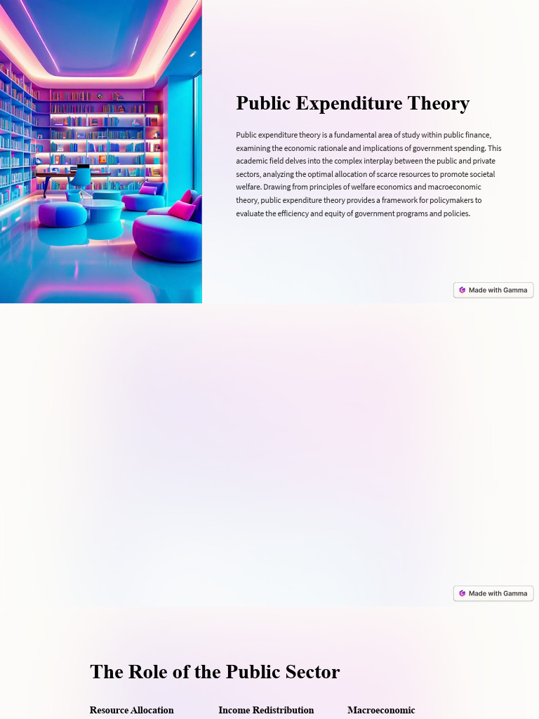 Public Expenditure Insights | PDF | Government Spending | Fiscal Policy