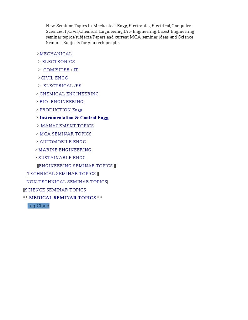 Seminar Topics | PDF | Engineering | Electrical Engineering
