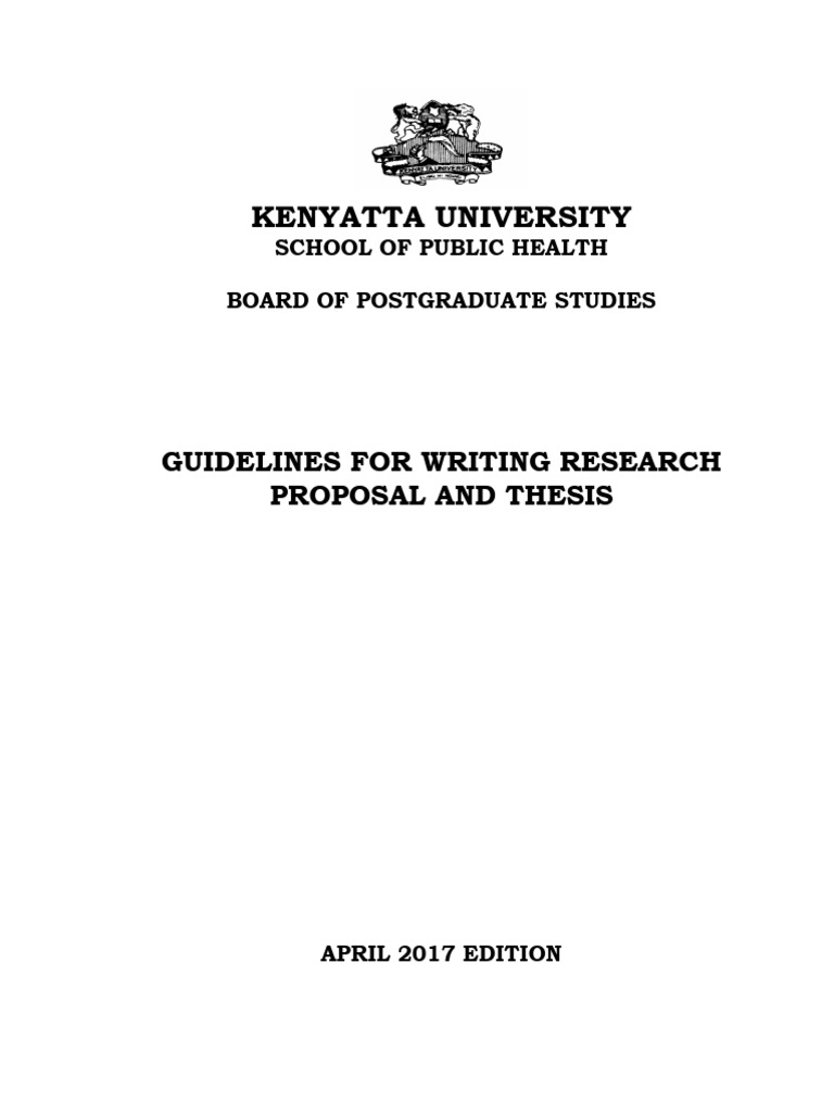 Guidelines for Writting Proposal & Thesis (Department) | PDF | Thesis | Sampling (Statistics)