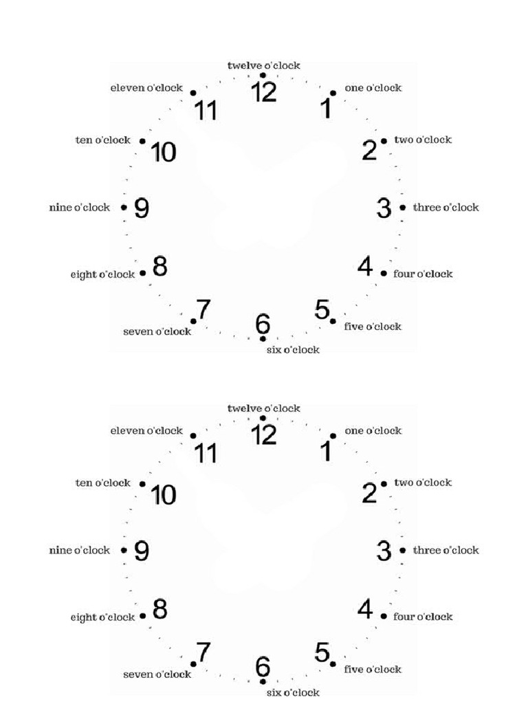 Horas Ingles | PDF