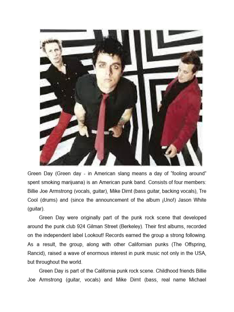 Green Day | Download Free PDF | American Musical Groups | Sound Recording