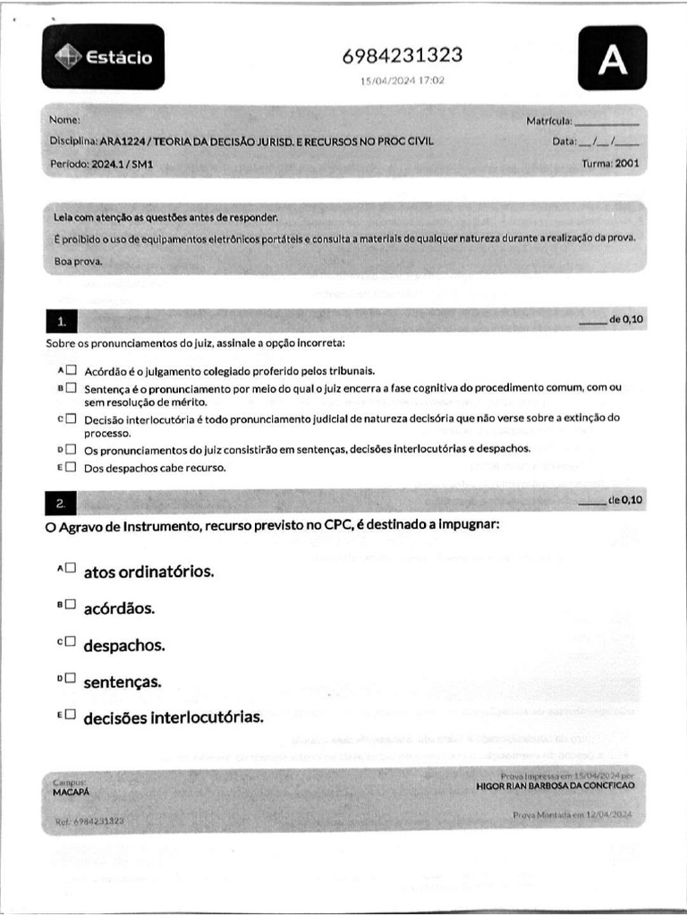 Teoria Da Decisã Jurisd. e Reursos No Processo Civil | PDF