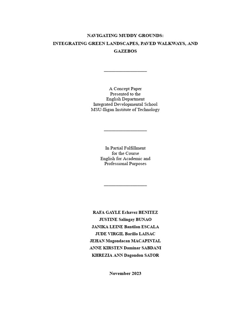 g3 Concept Paper | PDF | Earth Sciences