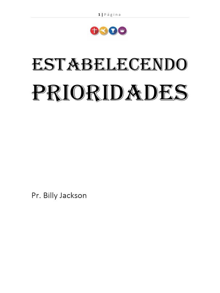 Prioridades de Jesus em Marcos 1.35-39 | PDF | Sermão | Jesus