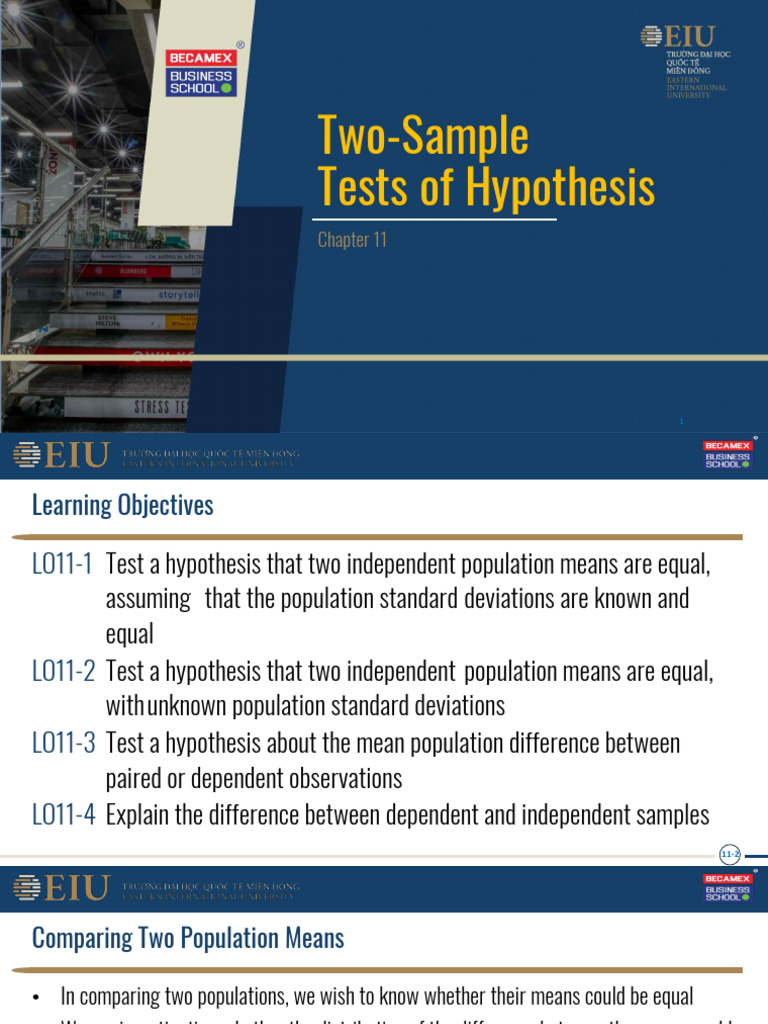 Chapter 11 | PDF | Standard Deviation | Statistical Hypothesis Testing