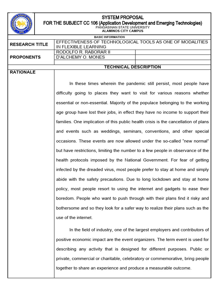 Group System Proposal | PDF