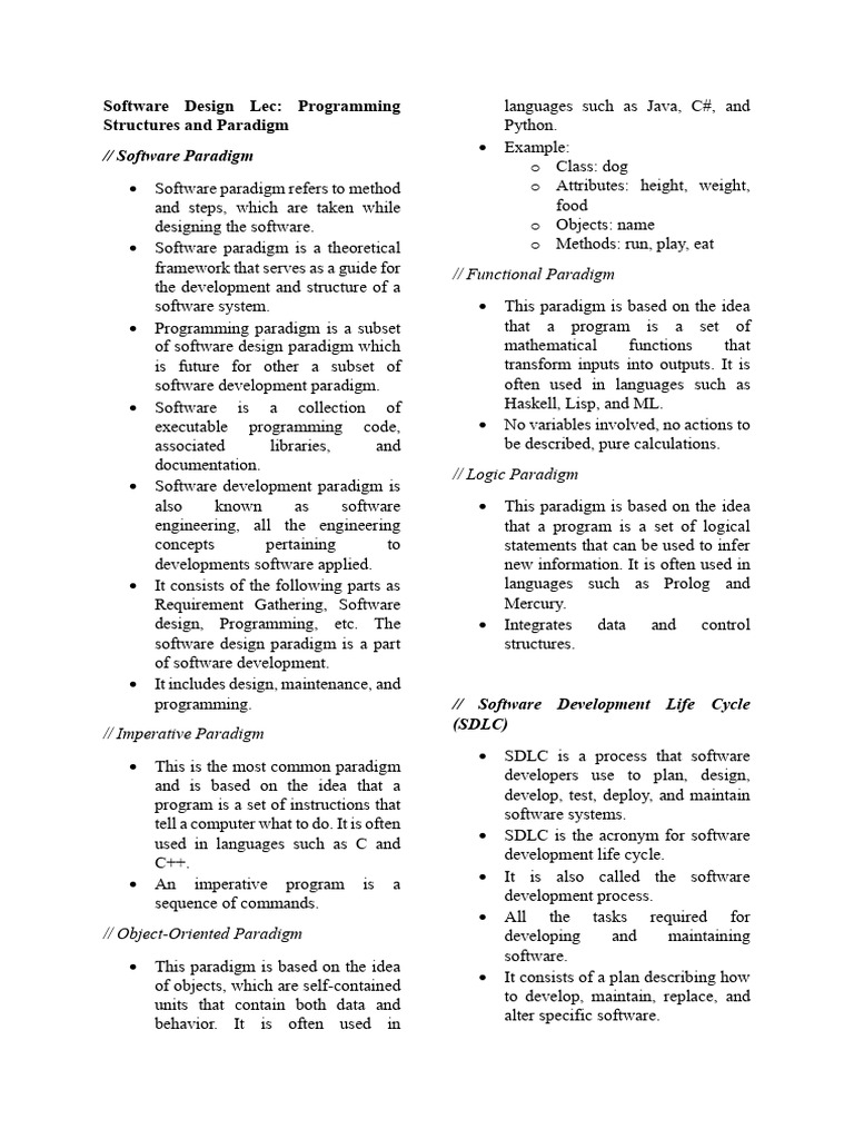 SDL Lecture 1 Notes | PDF | Software Development Process | Programming ... SDL Lecture 1 Notes | PDF | Software Development Process | Programming ...
