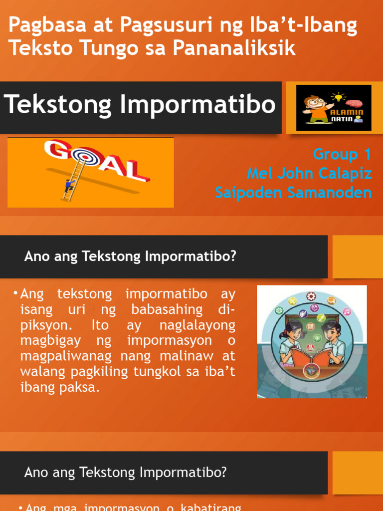 Tekstong Impormatibo | PDF