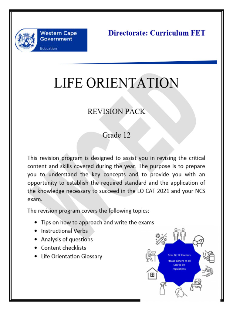 LO GR 12 Revision Pack 2021 | PDF | Physical Fitness | Stress (Biology)