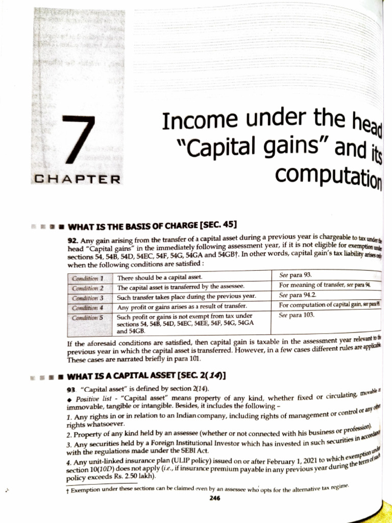 CG 01 | PDF | Securities (Finance) | Capital Gains Tax
