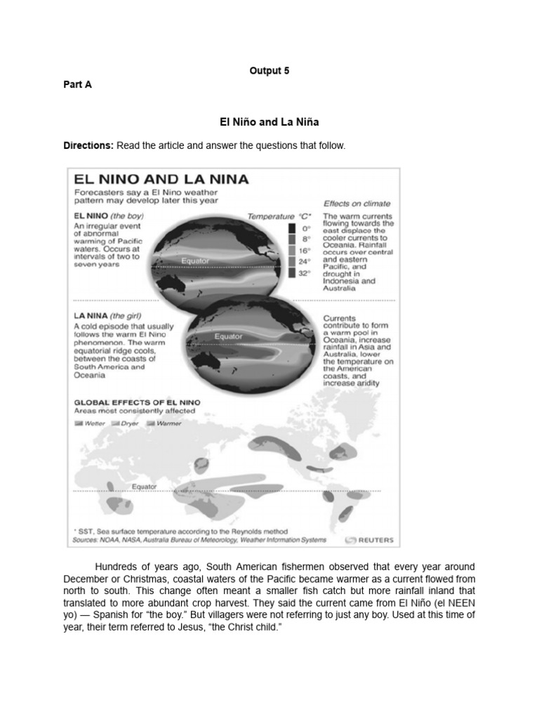El Nino La Nina | PDF | Environmental Impact | Physical Geography