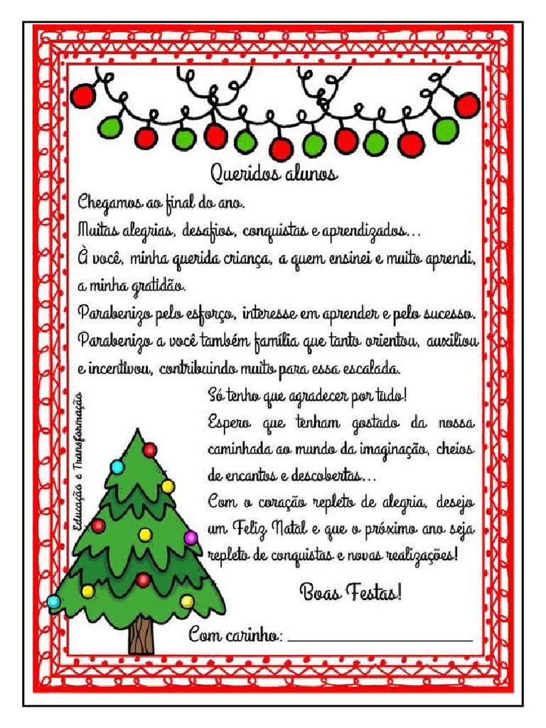 Mensagem Final Portfólio | PDF